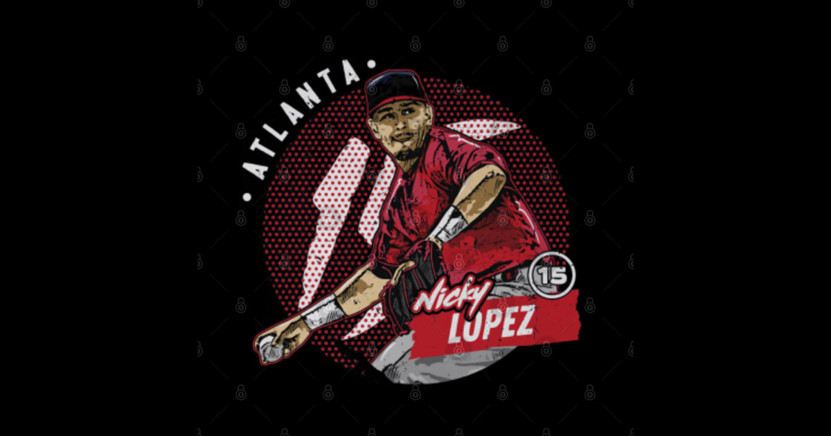 Nicky Lopez Atlanta Dots - Nicky Lopez - Sticker | TeePublic
