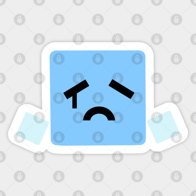 Sad Cube - Jsab - Sticker | TeePublic