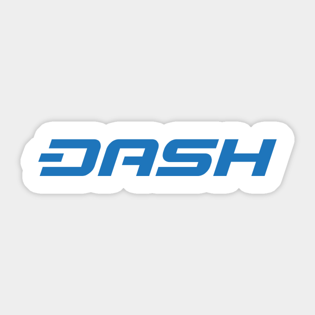 Dash Logo - Dash - Sticker | TeePublic