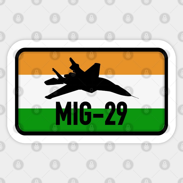 Indian MIG-29 Fulcrum - Mig29 Fighter Plane - Sticker | TeePublic