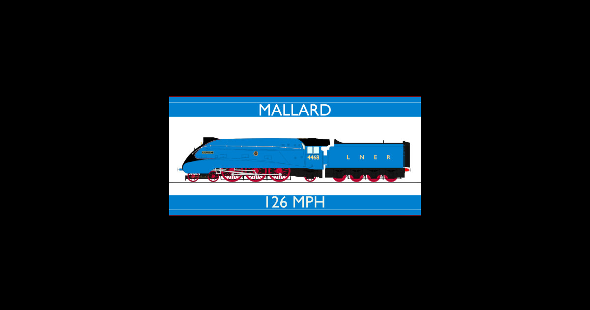 A4 (Mallard) Blue Livery LNER - A4 - Posters and Art Prints | TeePublic