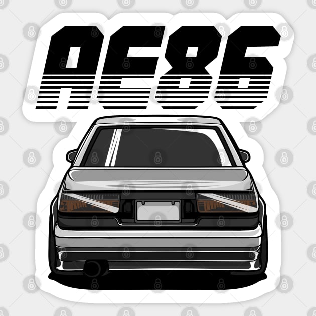 Toyota ae86 RUNFREE - Toyota Ae86 Runfree - Sticker | TeePublic