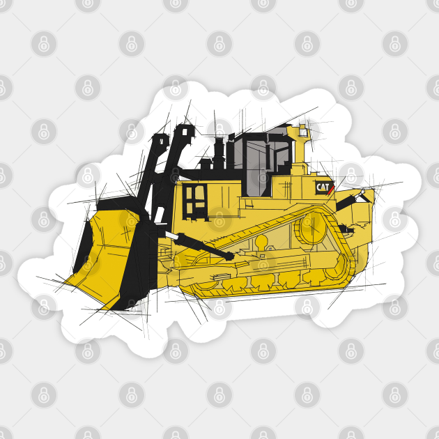 Caterpillar d10 - Caterpillar - Sticker | TeePublic