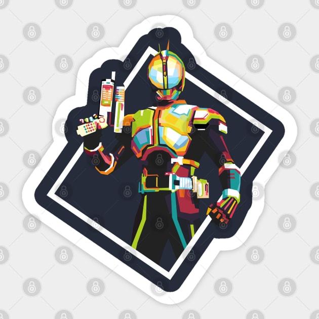 Kamen Rider Faiz - Kamen Rider - Sticker | TeePublic
