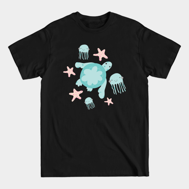 Cute Sea Creatures - Sea Creatures - T-Shirt sold by Day of Mary | SKU ...