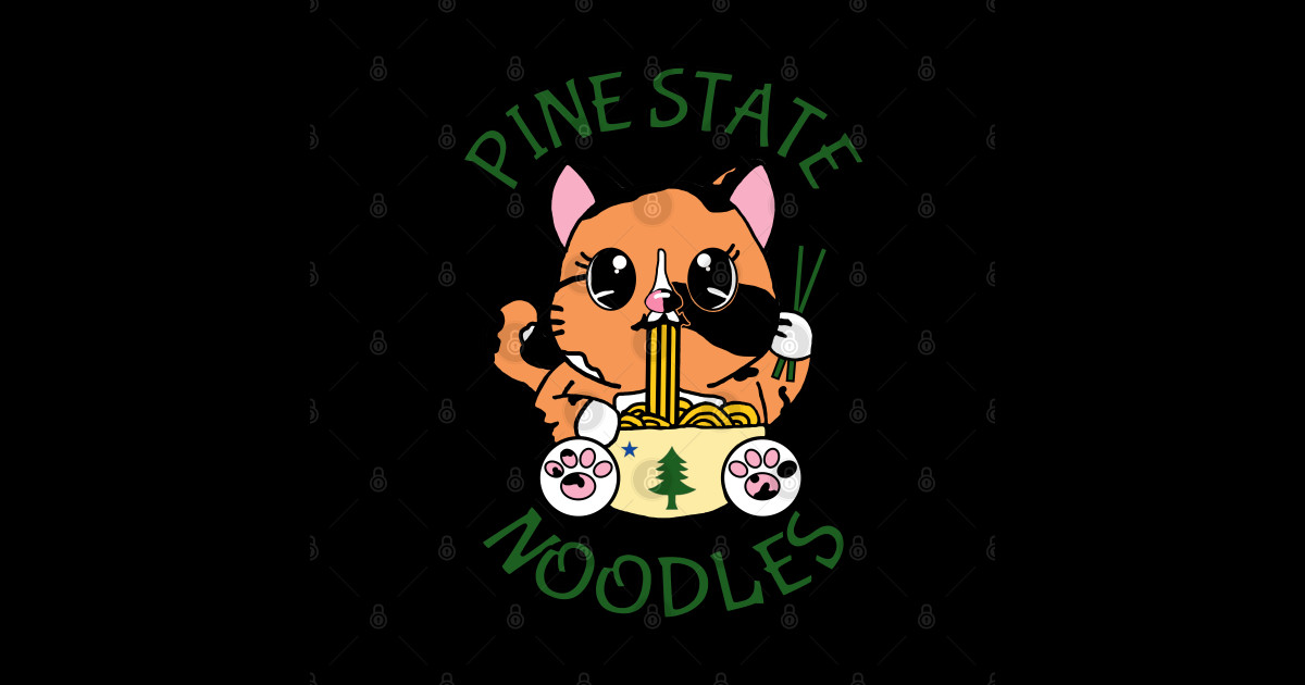Pine State Noodles - Noodles - Sticker | TeePublic