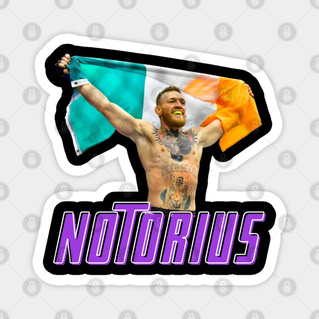 CONOR MCGREGOR NOTORIUS UFC IRELAND FLAG - Ufc - Magnet | TeePublic