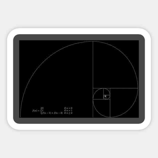 The Golden Ratio - Spiral - Sticker | TeePublic