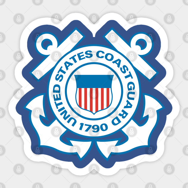 US coast guard emblem - Coast Guard Gift - Sticker | TeePublic