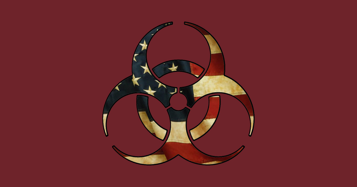 Biohazard US Flag - Biohazard - T-Shirt | TeePublic