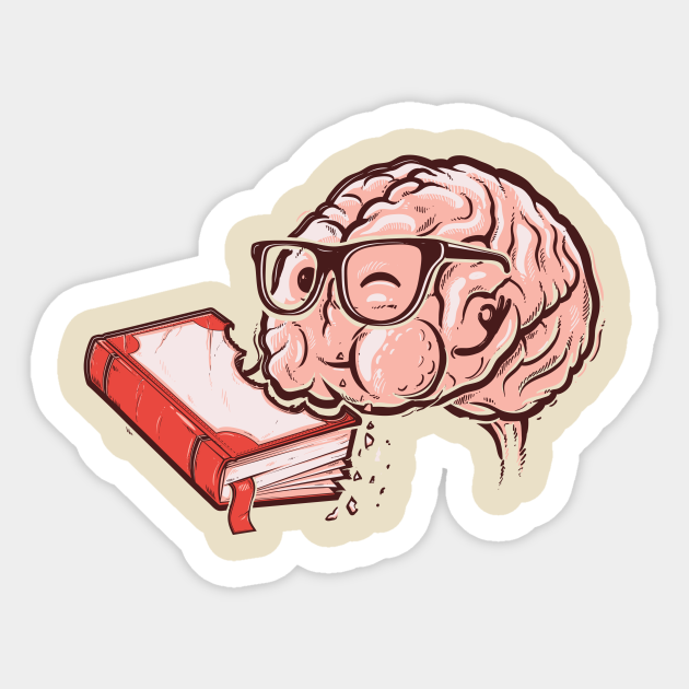 Smart Brain - Brain - Sticker | TeePublic