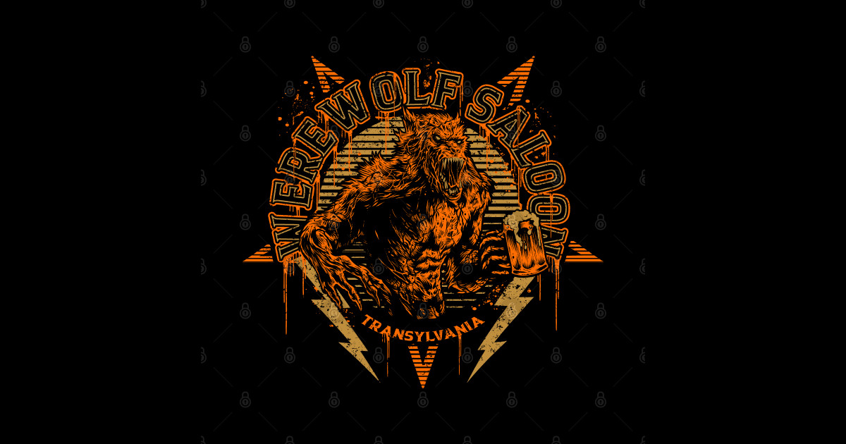 WEREWOLF SALOON TRANSYLVANIA - Werewolves - Sticker | TeePublic