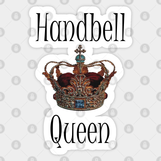 Handbell Queen Crown - Handbell - Sticker | TeePublic
