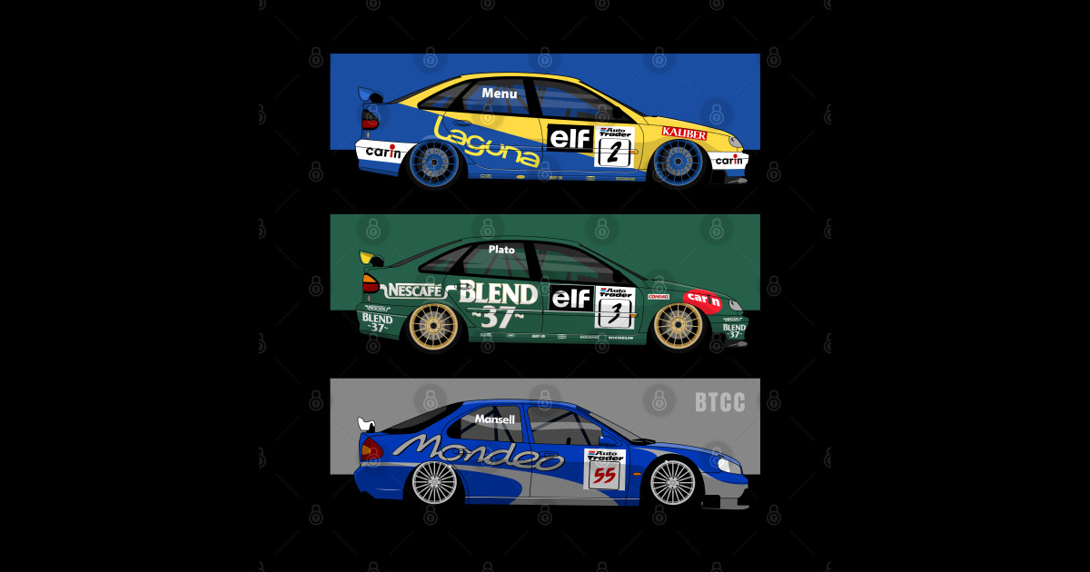 BTCC legendary cars - Laguna - Sticker | TeePublic