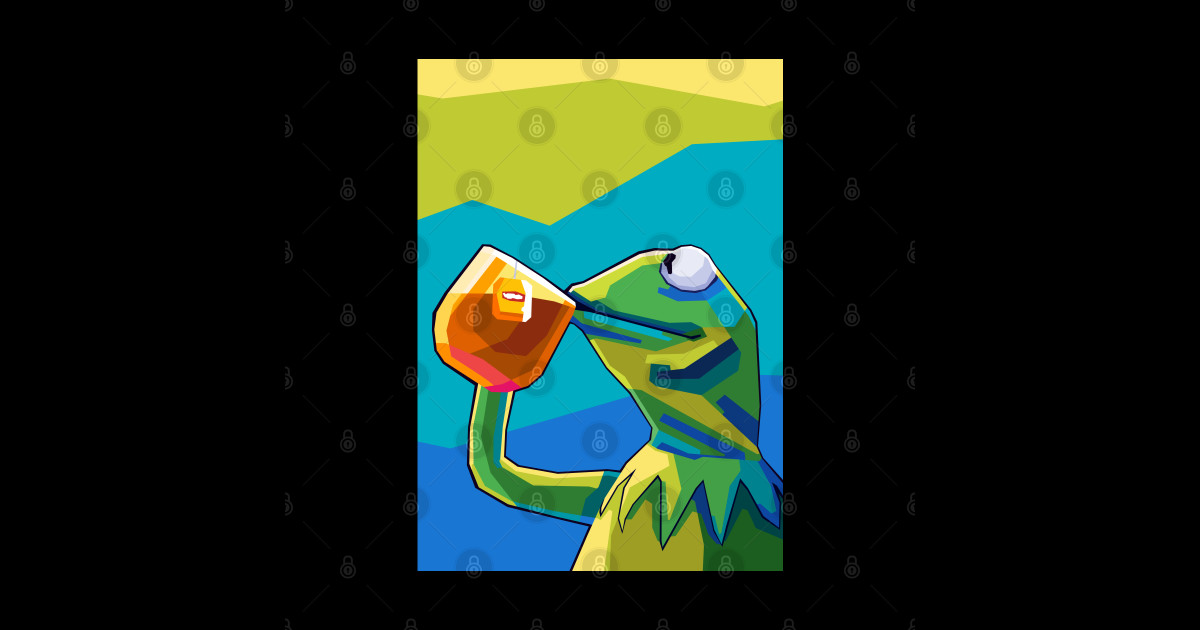 Kermit Meme Pop Art - Kermit - Sticker | TeePublic