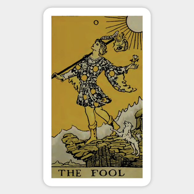The Fool Tarot Card - Fool Tarot Card - Sticker | TeePublic