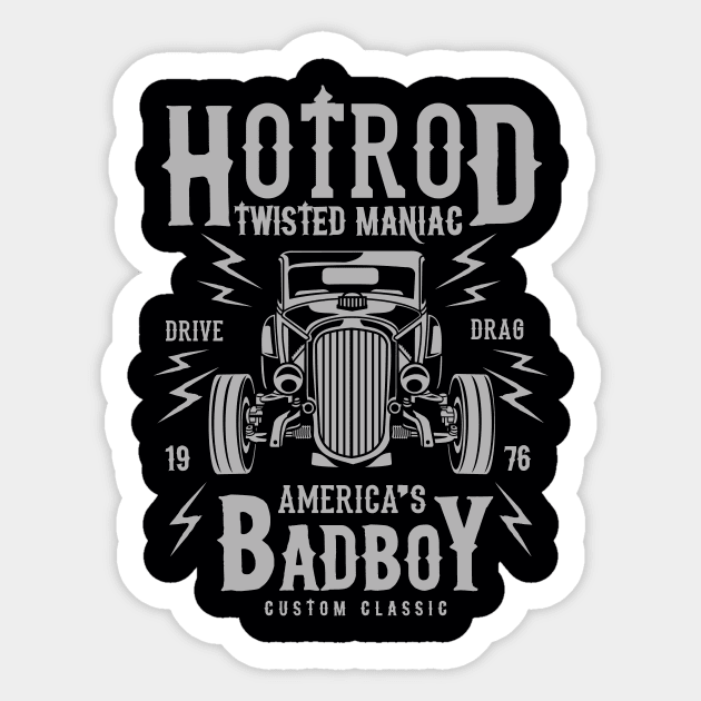Hot Rod Bad Boy - Hot Rod - Sticker | TeePublic