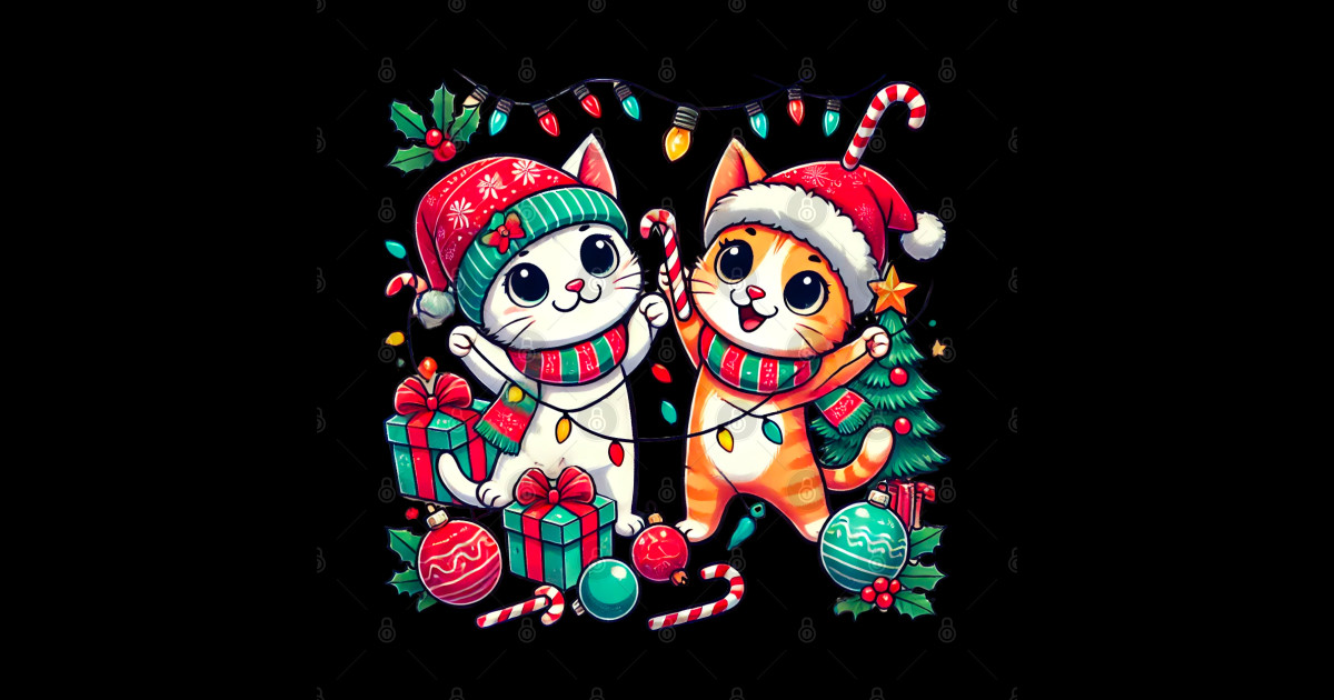Me Meow You - Christmas Meow - Christmas Cat - Sticker | TeePublic