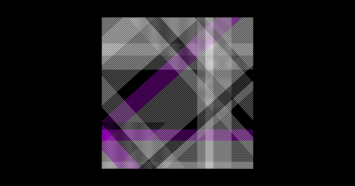 Abstract Lines - Ace Colors - Asexual - Sticker | TeePublic