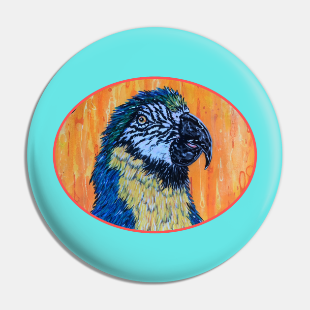 Parrot Head - Parrot - Pin | TeePublic