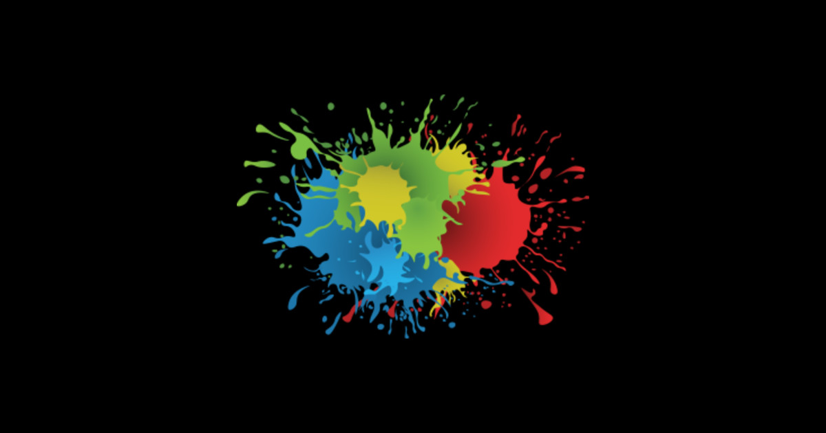 paint splashes - Paint Splatter - Sticker | TeePublic