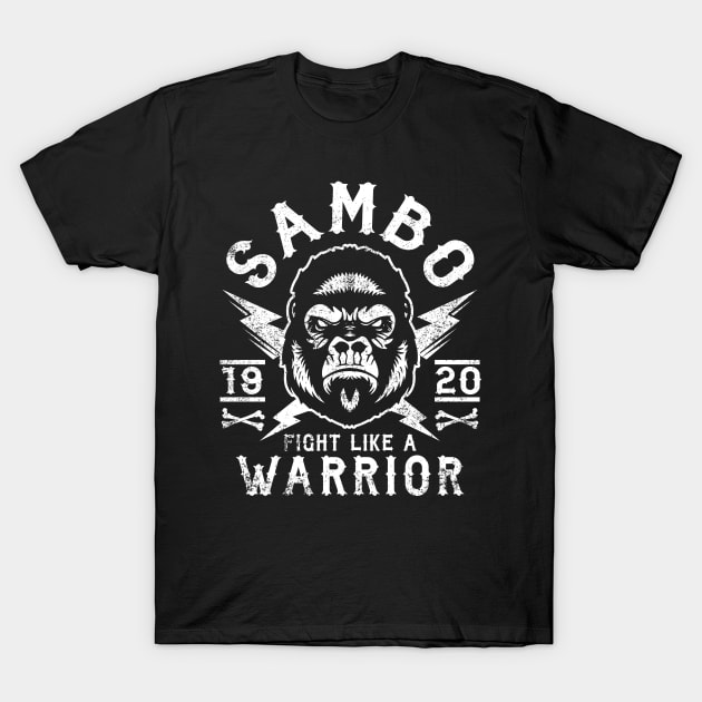 SAMBO - FIGHT LIKE A WARRIOR - Sambo - T-Shirt | TeePublic