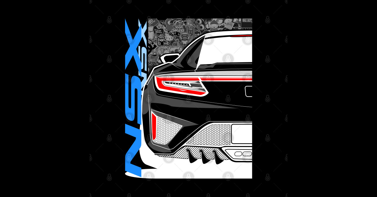 NSX 2017 - Acura Nsx - Sticker | TeePublic