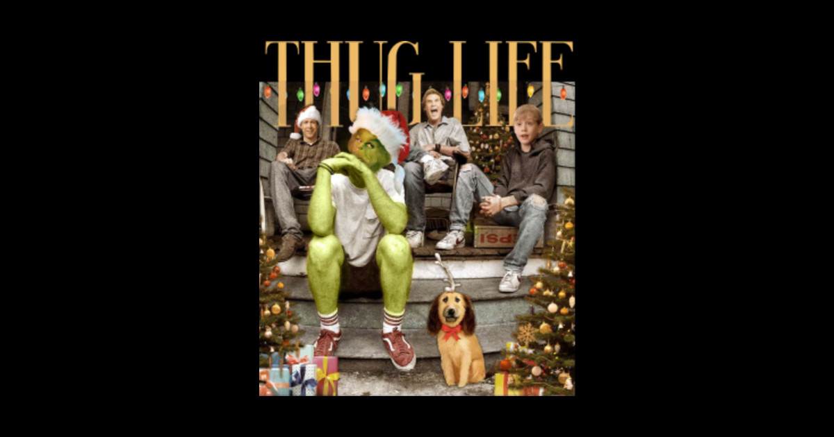 Cartoon Christmas Thug Life, Movie Character, Thug Life Xmas, Thug Life ...