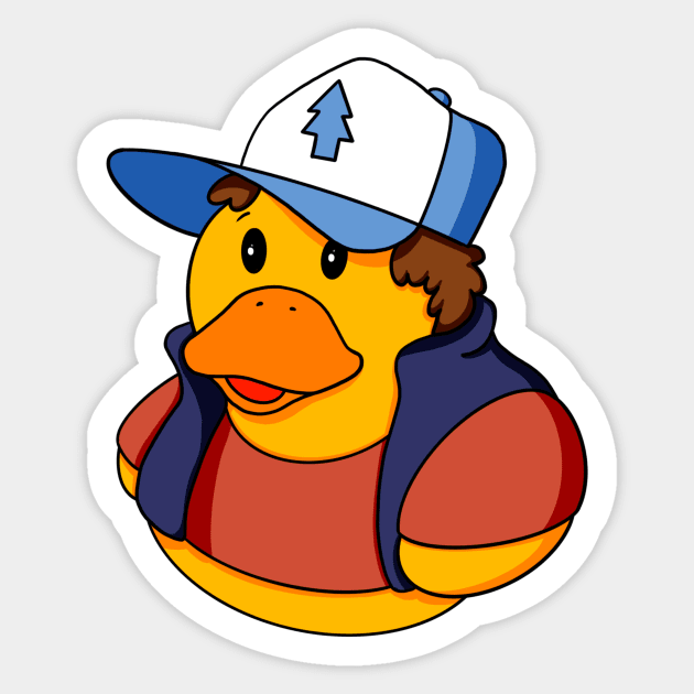 Dipper Pines Rubber Duck - Dipper Pines - Sticker | TeePublic