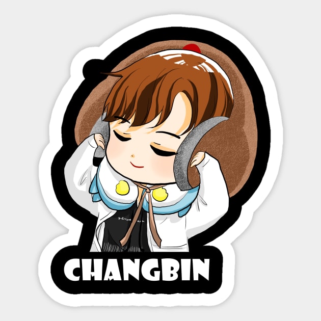 STRAY KIDS CHANGBIN CHIBI - Stray Kids - Sticker | TeePublic
