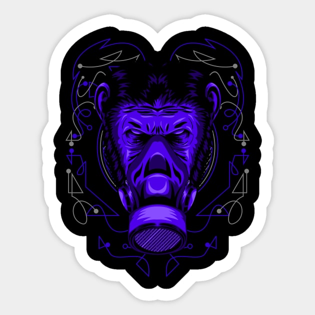 monkey king mask - Monkey King Mask - Sticker | TeePublic