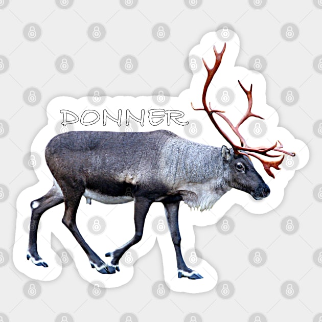 Donner - Santa Claus Reindeer - Sticker | TeePublic