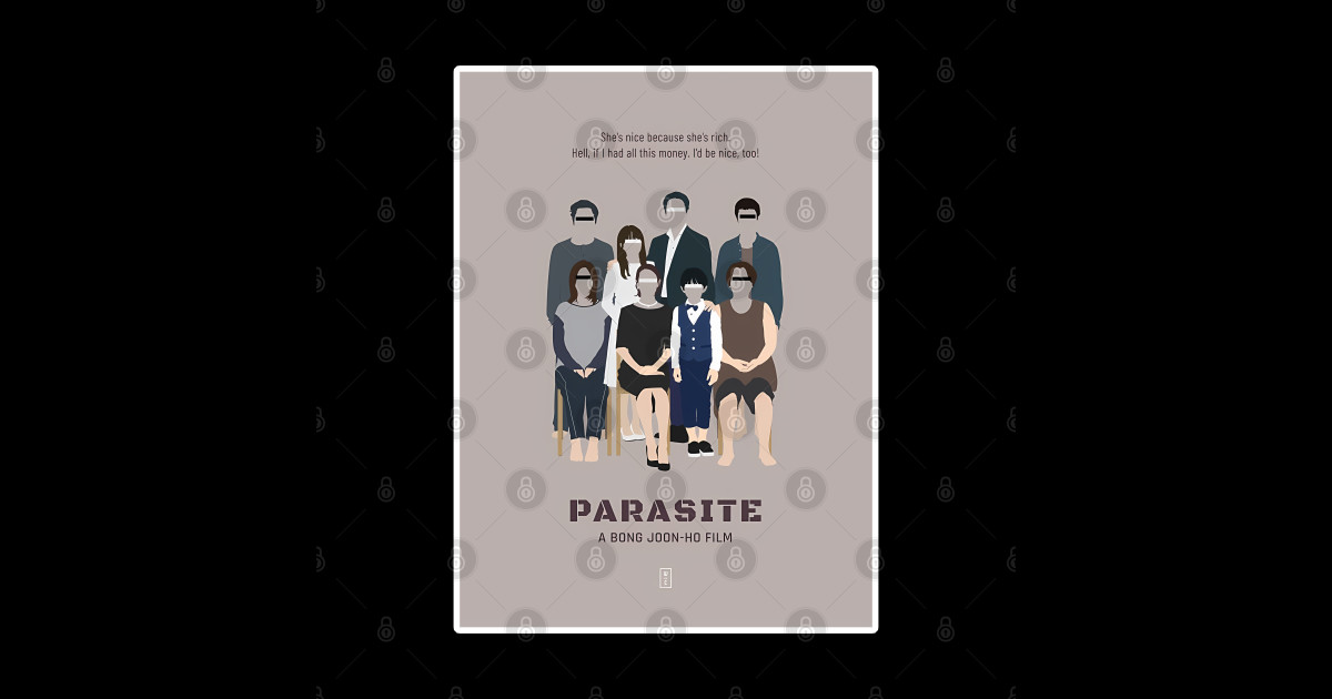 Parasite - Korean - Sticker | TeePublic