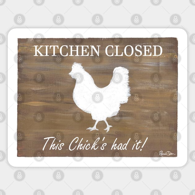 Kitchen Closed - Kitchen - Sticker | TeePublic