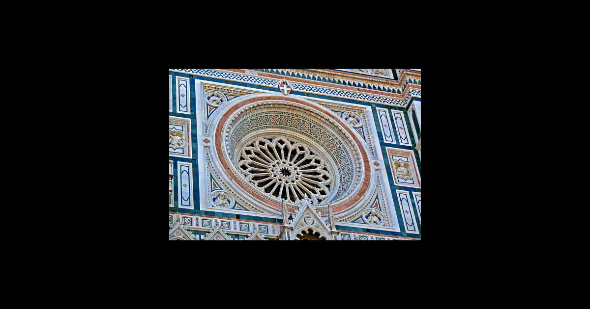 IL DUOMO. rose window. rosácea - Firenze - Sticker | TeePublic