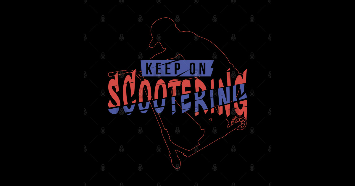 Keep on scootering deck grab - Stunt Scooter - Sticker | TeePublic