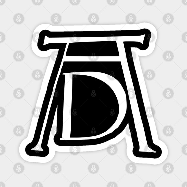 Albrecht Dürer Insignia Monogram - Albrecht Durer - Magnet | TeePublic