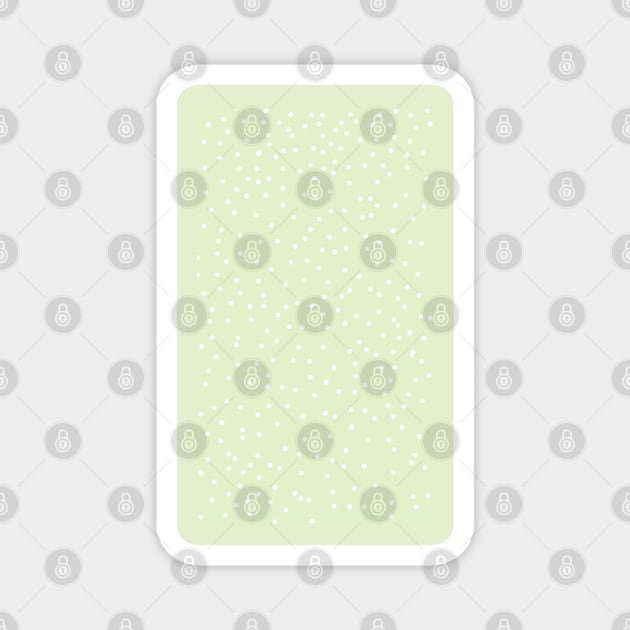 Cool Mint Green Pastel Color White Dots Pattern - Pastel - Magnet ...