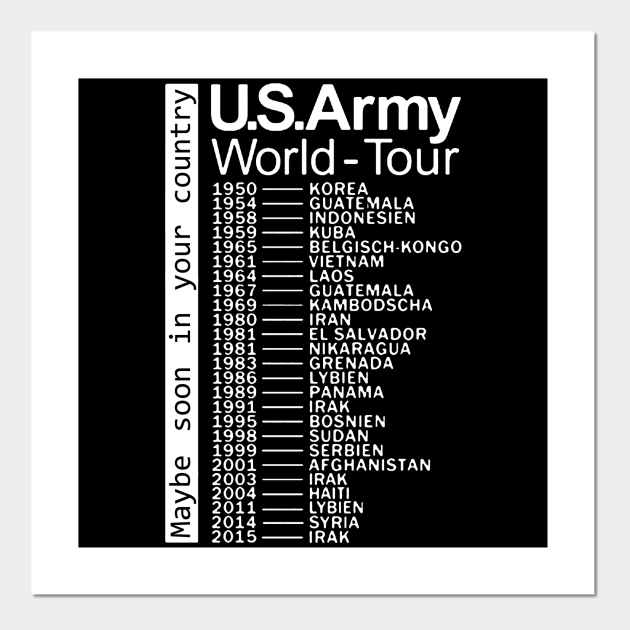 The US Army World Tour - Concert - Posters and Art Prints | TeePublic