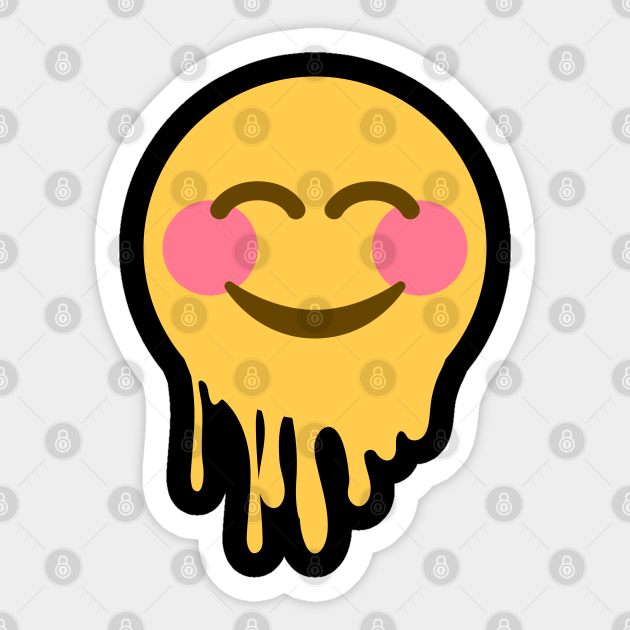Drippy happy face drippy hoodies dripping design - Drippy - Sticker ...