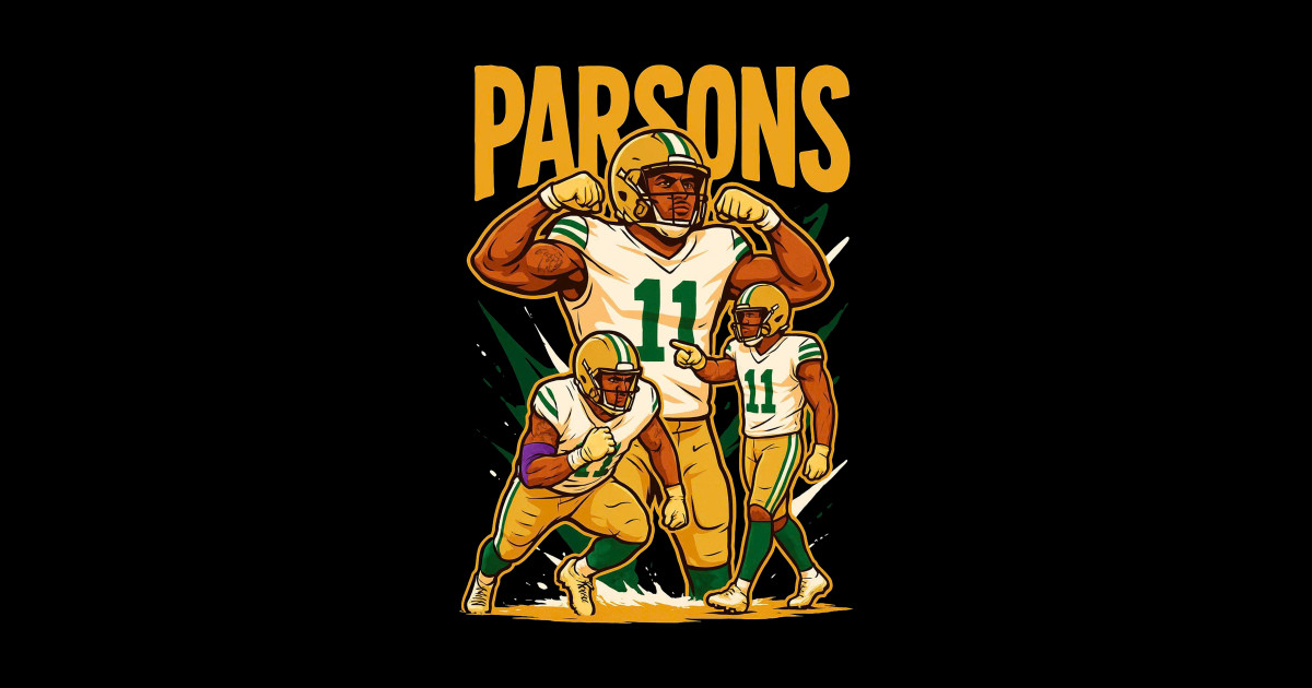 Micah Parsons Green Bay Cartoon - Micah Parsons - Posters and Art ...
