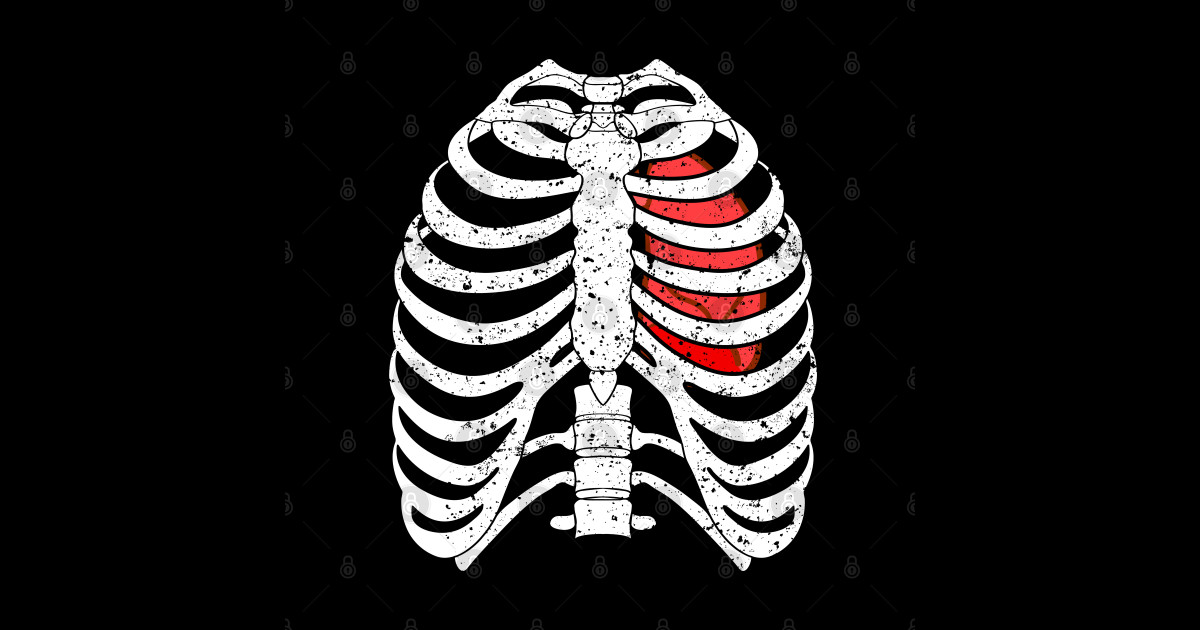 Halloween Skeleton Rib Cage - Rib Cage - Posters and Art Prints | TeePublic
