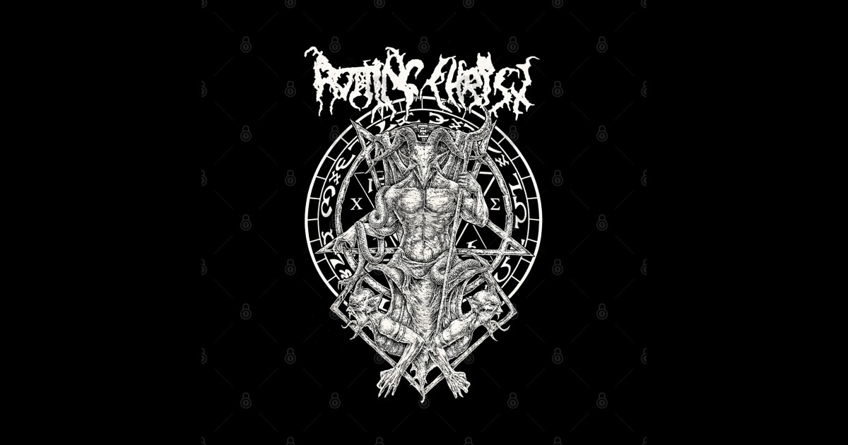 Rotting Christ – Occult Baphomet Sigil in Raw Black Metal Style ...