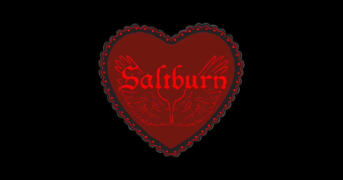 film heart - angel wings logoo sticker - Saltburn Movie - Sticker ...