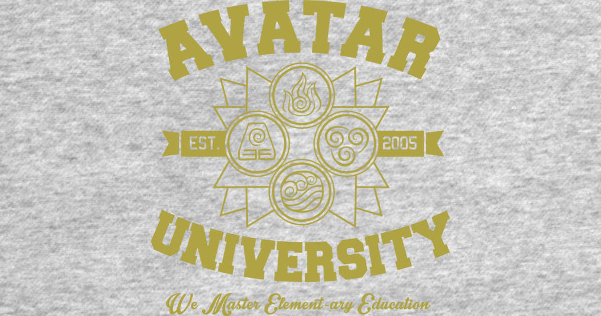 Avatar University - Avatar The Last Airbender - Baseball T-Shirt ...