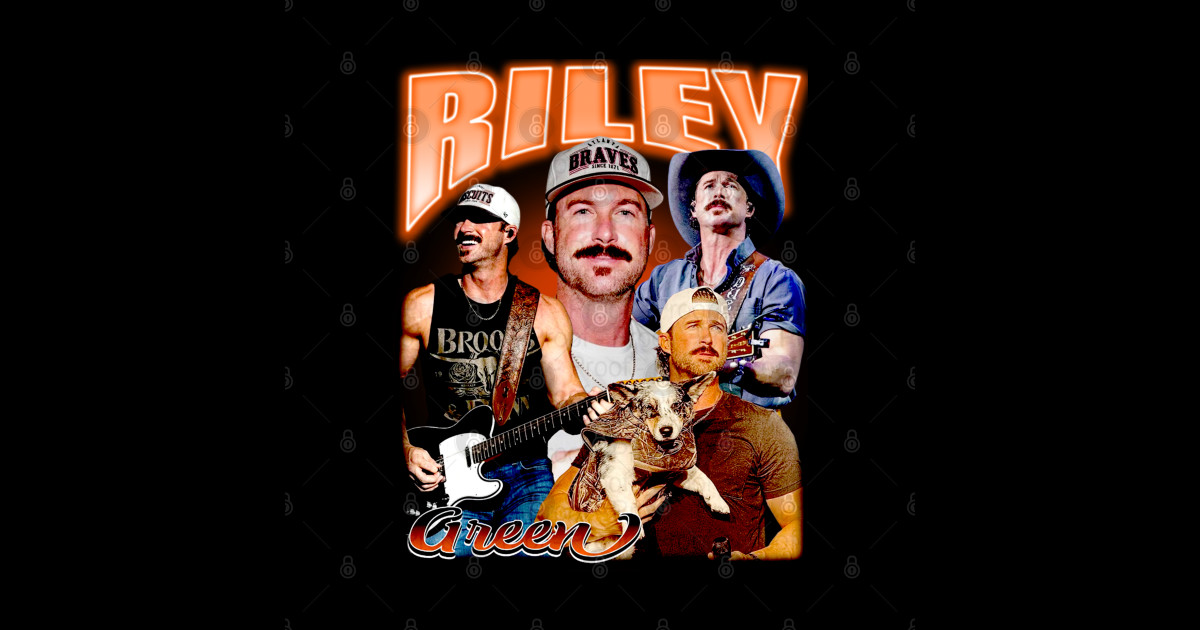 90s Riley Green - Musician - Sticker | TeePublic