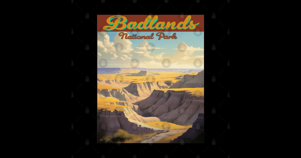 Badlands National Park - Badlands National Park - Sticker | TeePublic