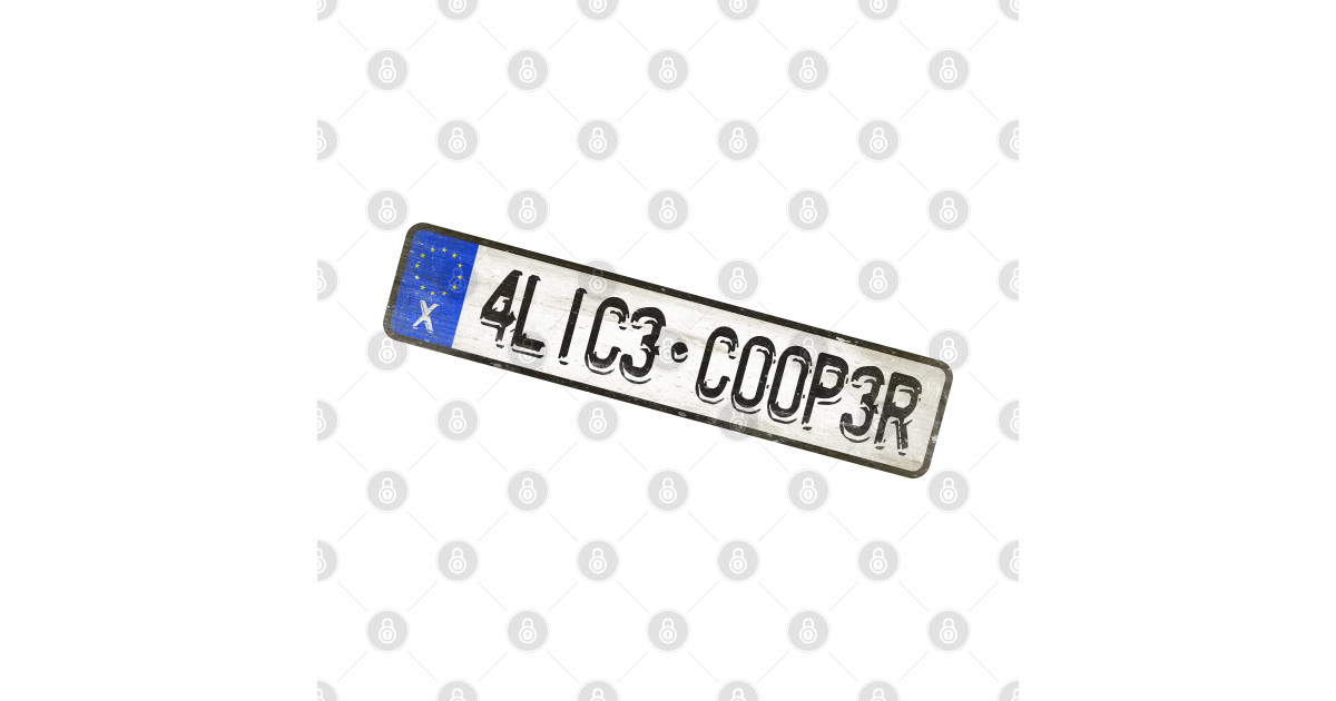 Alice Cooper - License Plate - Alice Cooper - T-Shirt | TeePublic