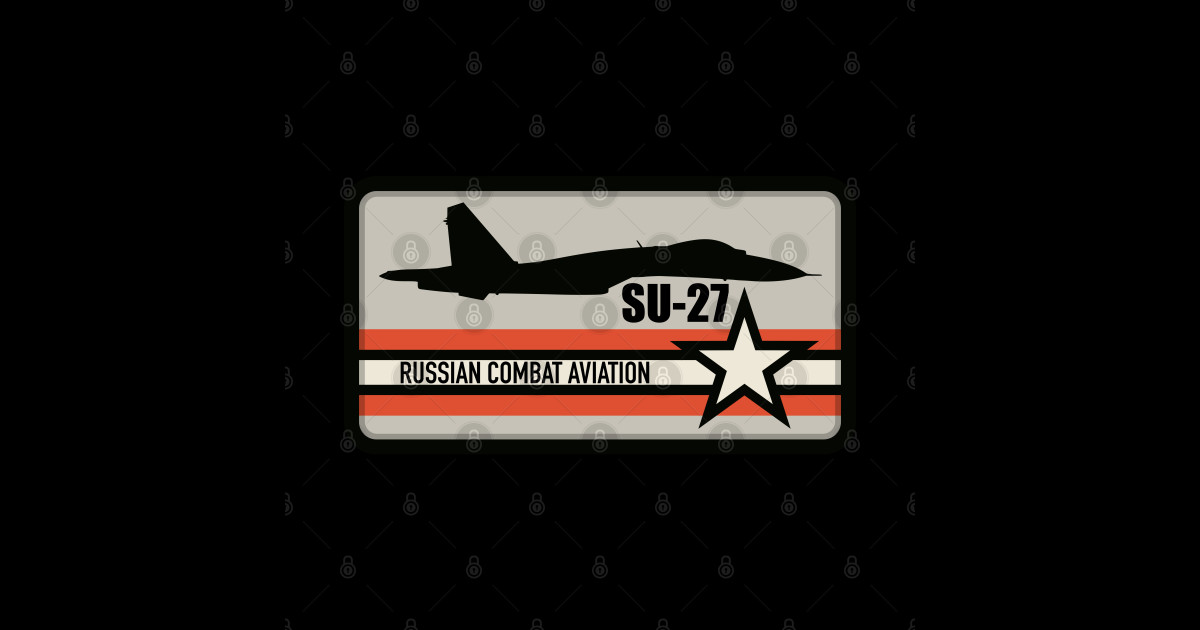 SU-27 Flanker - Russian Su27 Flanker - Sticker | TeePublic