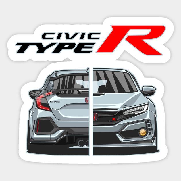 Civic Type-R - Cars - Sticker | TeePublic
